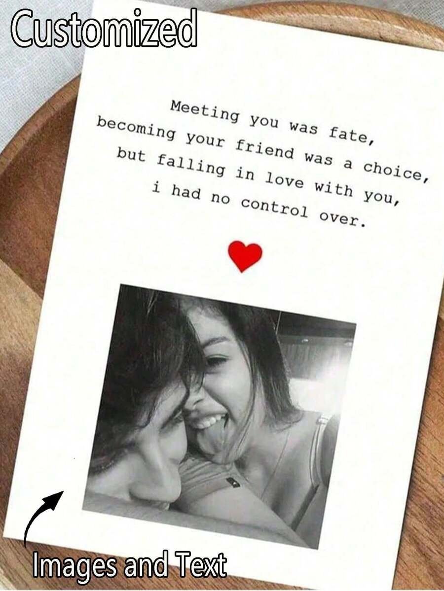 [Customized] Personalized Custom Photo Greeting Cards With Envelope ...