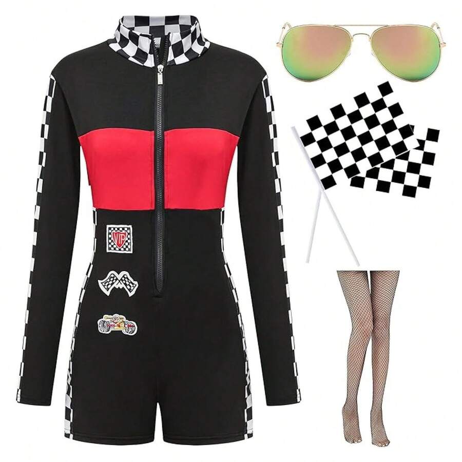 OHWUE Race Car Driver Costume Women - Jumper For Talladega Nights ...