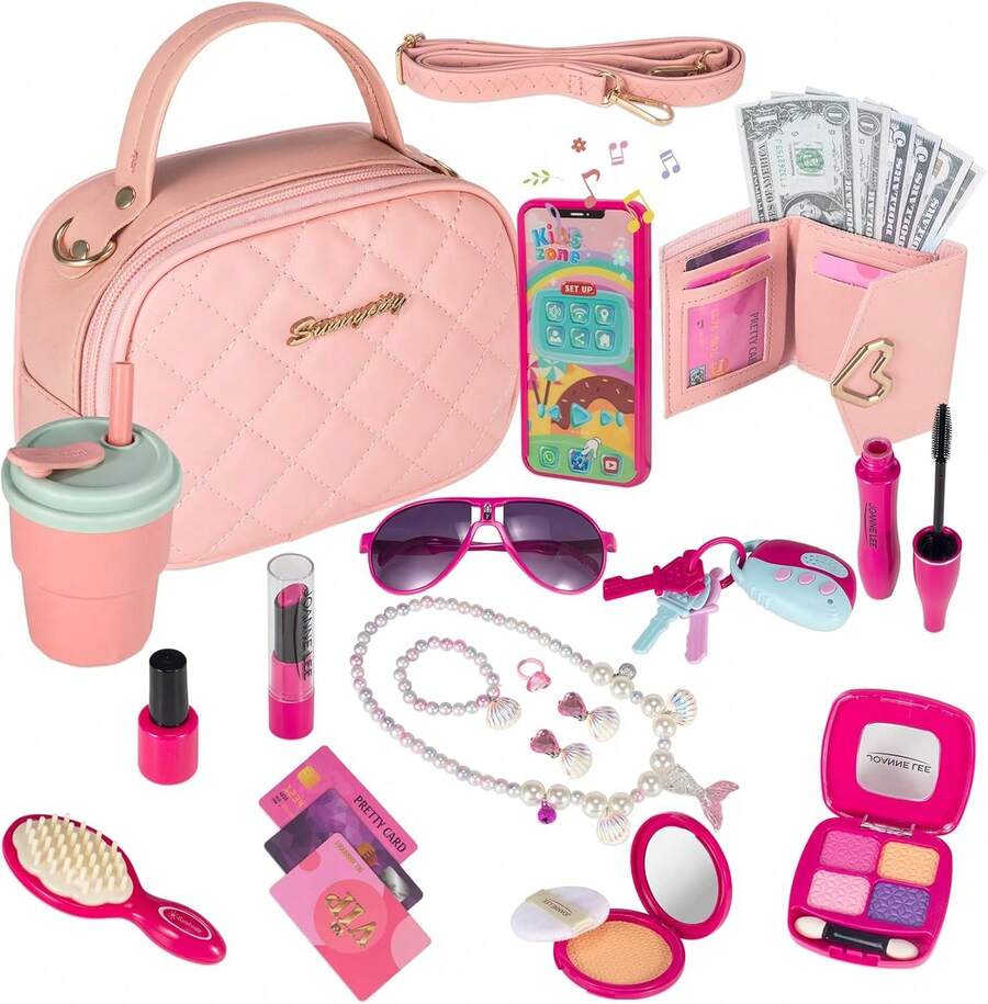 Purse Little Girls, Toddler Purse With Accessories And Pretend Makeup ...