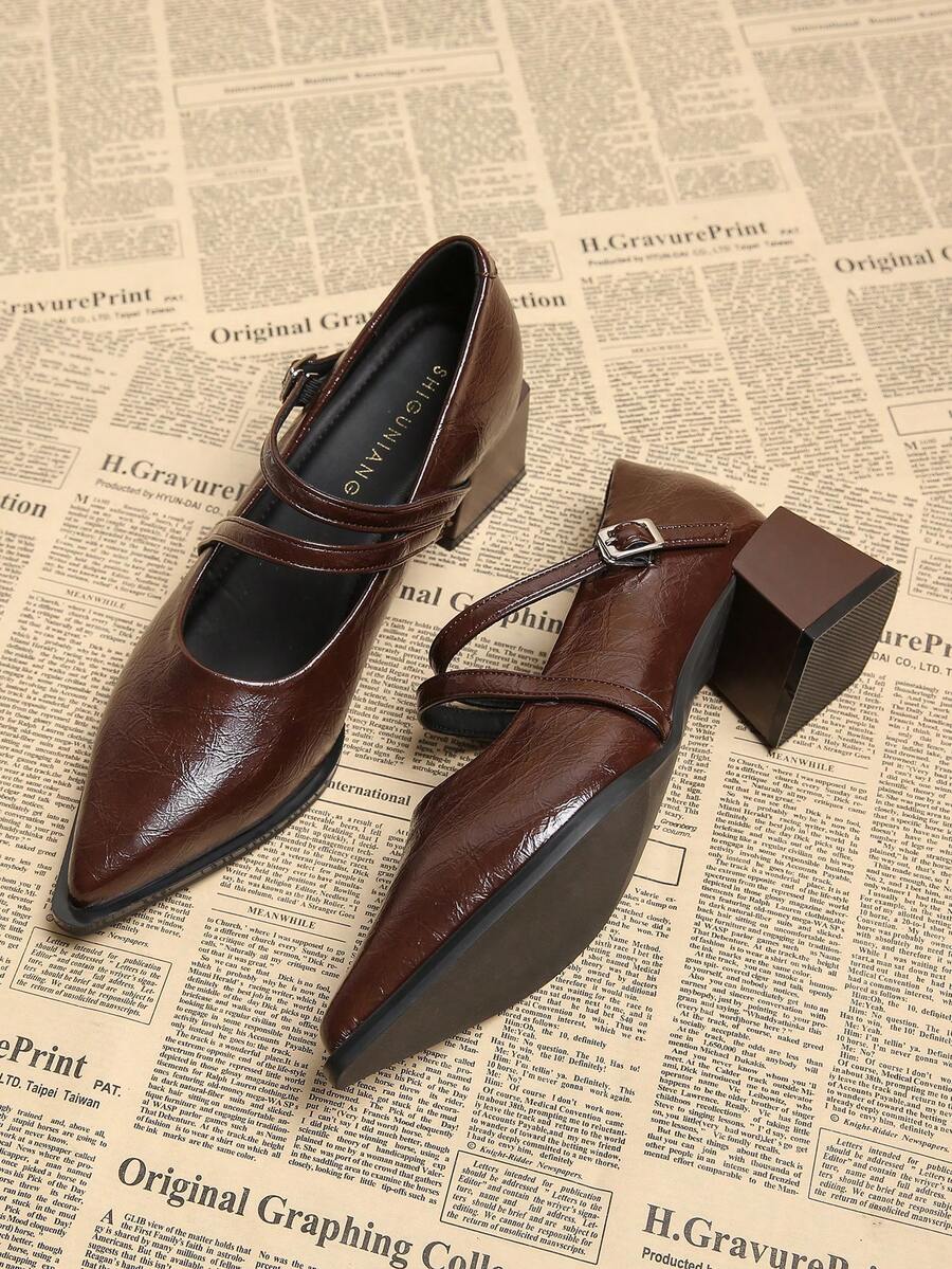 2026 Spring New Pointed Toe Low Vamp High Heel Shoes, Elegant ...
