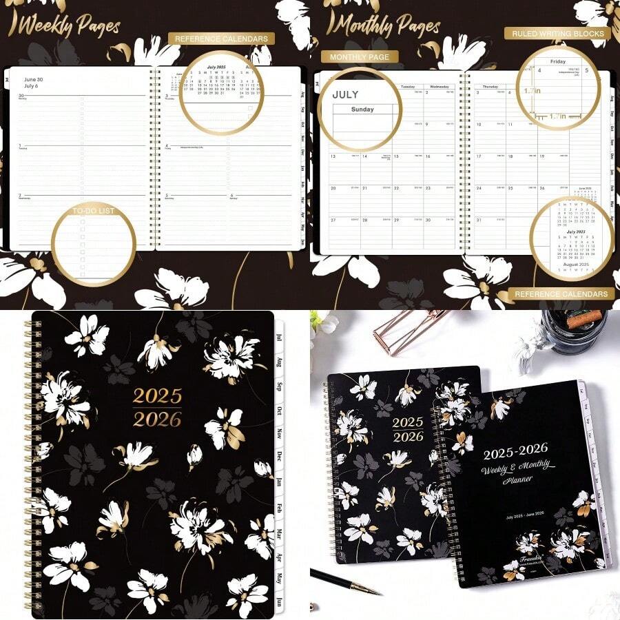 20252026 Planner Weekly Monthly Planner From July 2025 June 2026 ...