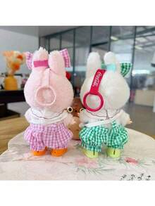 15-17cm Labubu Cherry Overalls, Hat, Bag, Shoes Set, Outfit For Labubu ...