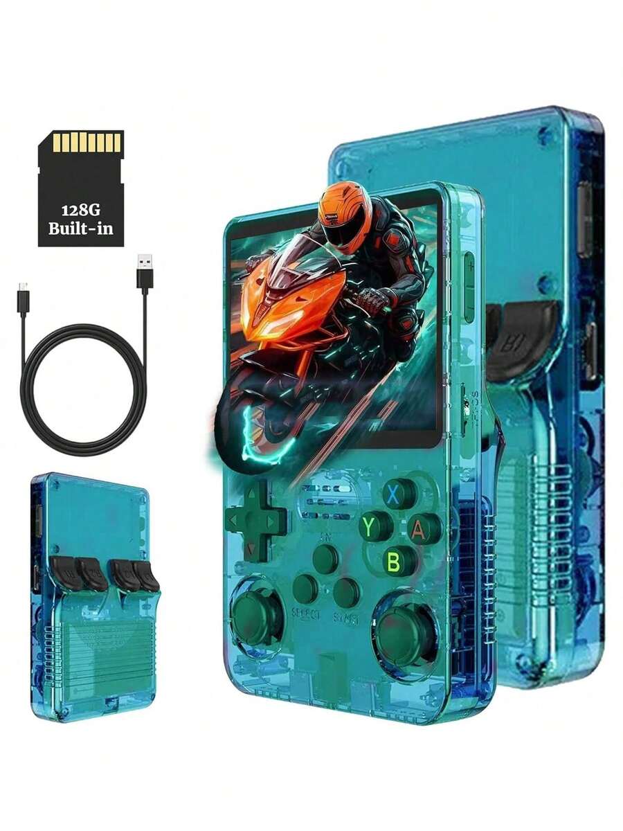 R36S Retro Handheld Game Console, Retro Console 3.5 Inch IPS Screen ...