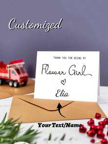 [Customized] Personalized Custom Photo Greeting Cards With Envelope ...