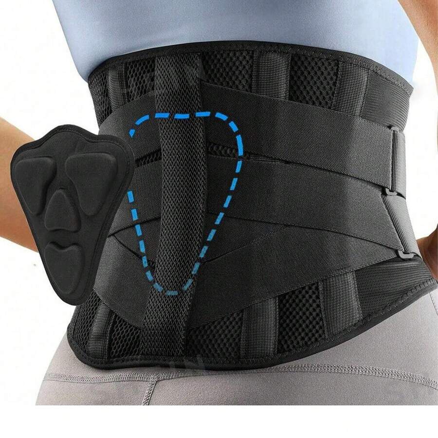 Back Brace For Lower Back , Breathable Back Support Brace With 3D ...