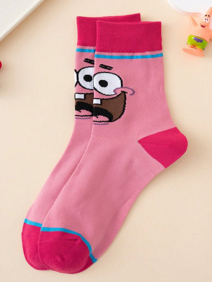 1 Paio di Calzini alla caviglia colorblock divertenti e personalizzati ...