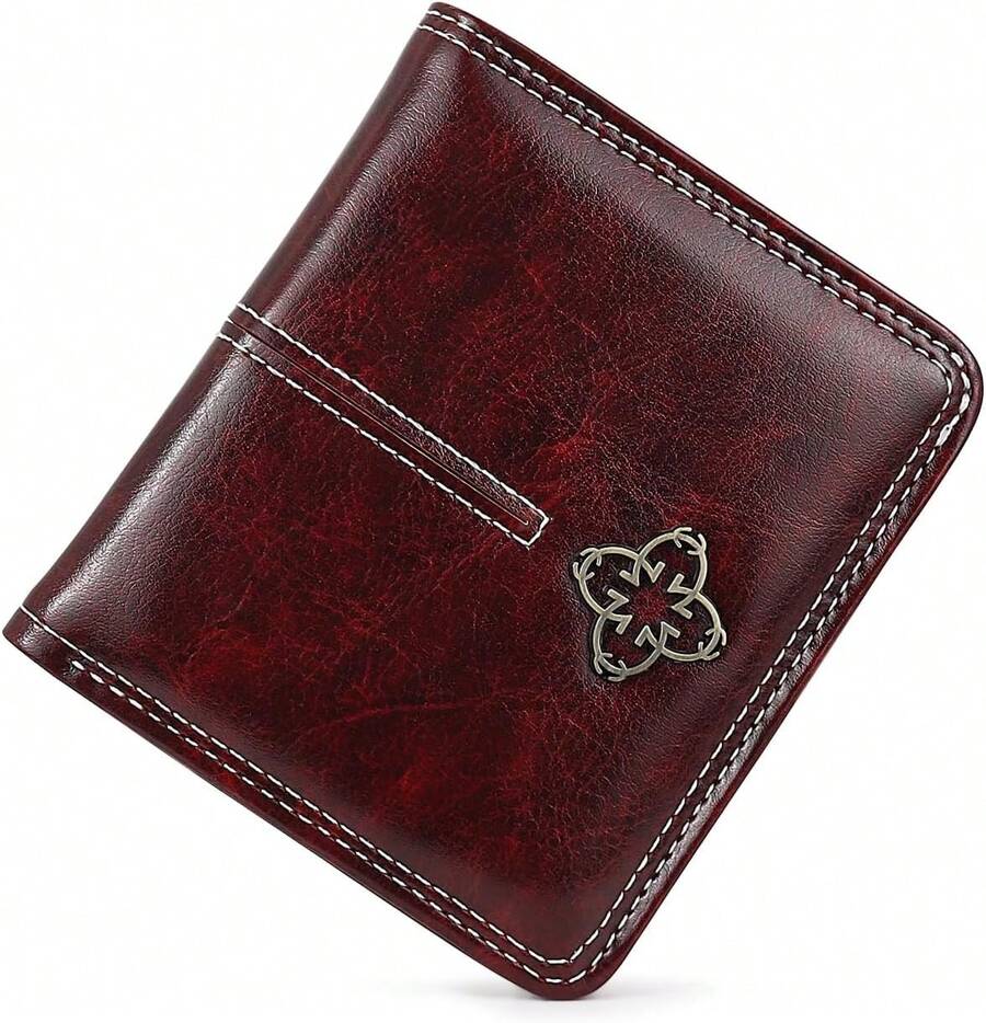 Small Wallets For Women, Flower Snap Soft PU Leather Slim Wallet Women ...