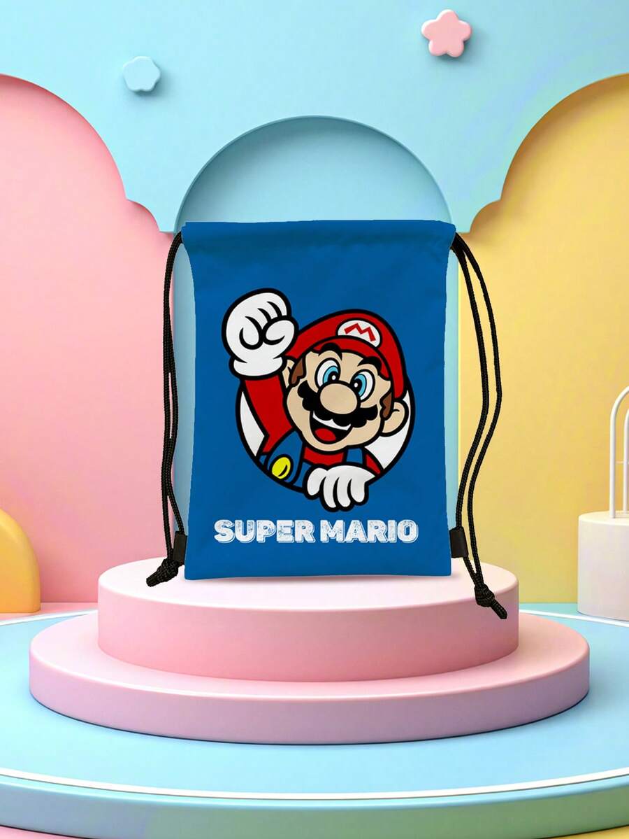 Super Mario Super Mario-Themed - Cartoon Pattern Super Mario-Printed ...