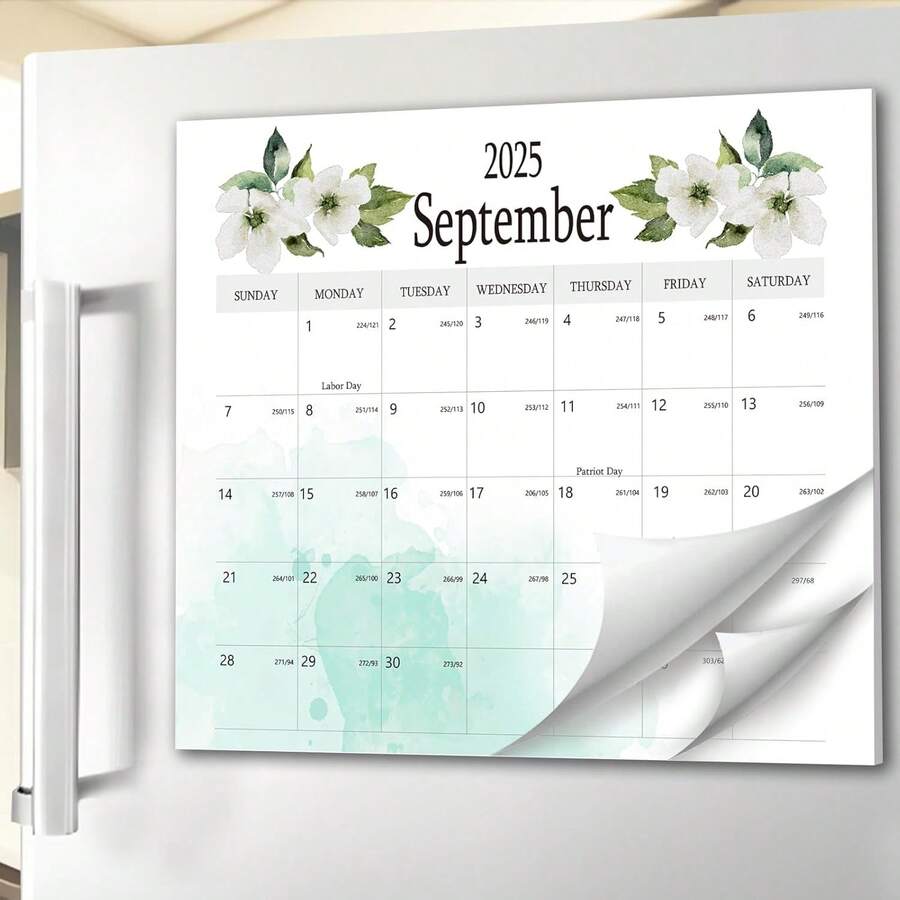 2025-2026 Aesthetic Magnetic Calendar For Refrigerator, Fridge Magnet ...