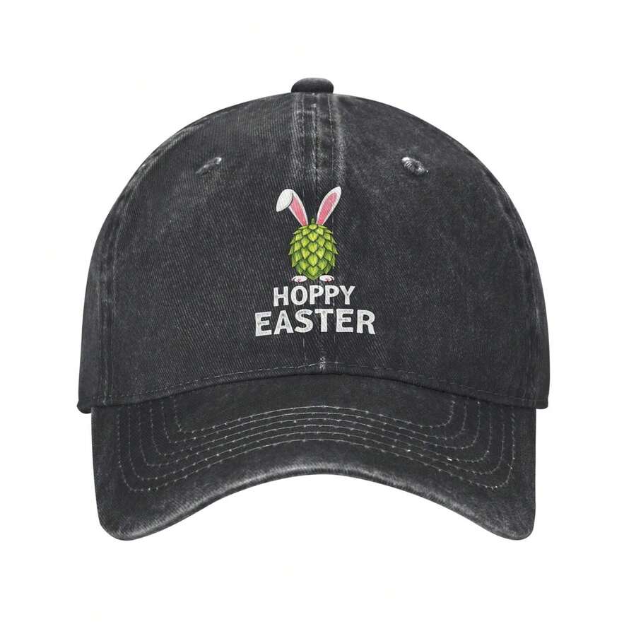 1pc Hoppy Easter 2 Graphic Print Text Letters Unisex Adult Adjustable ...