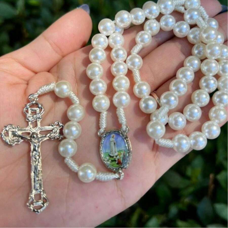 Rosary Of Our Lady Of Fatima White Pearl for Sale Australia| New ...