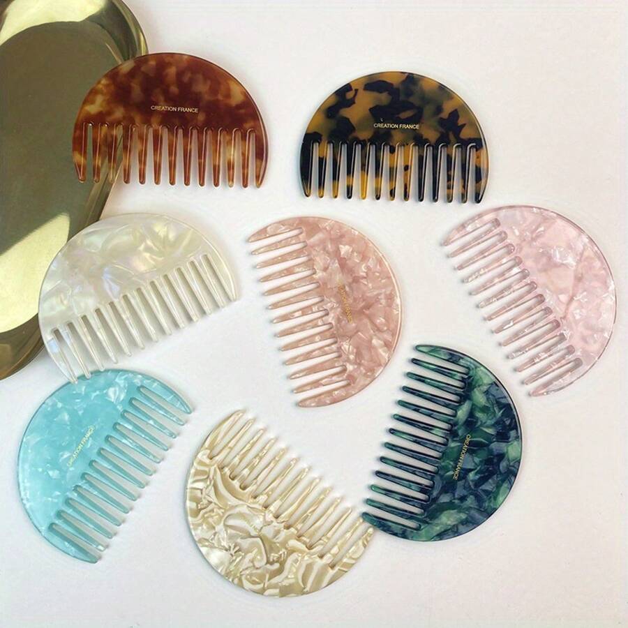 Internet Celebrity Style Acetate Board Geometric Comb Simple Hair Comb ...