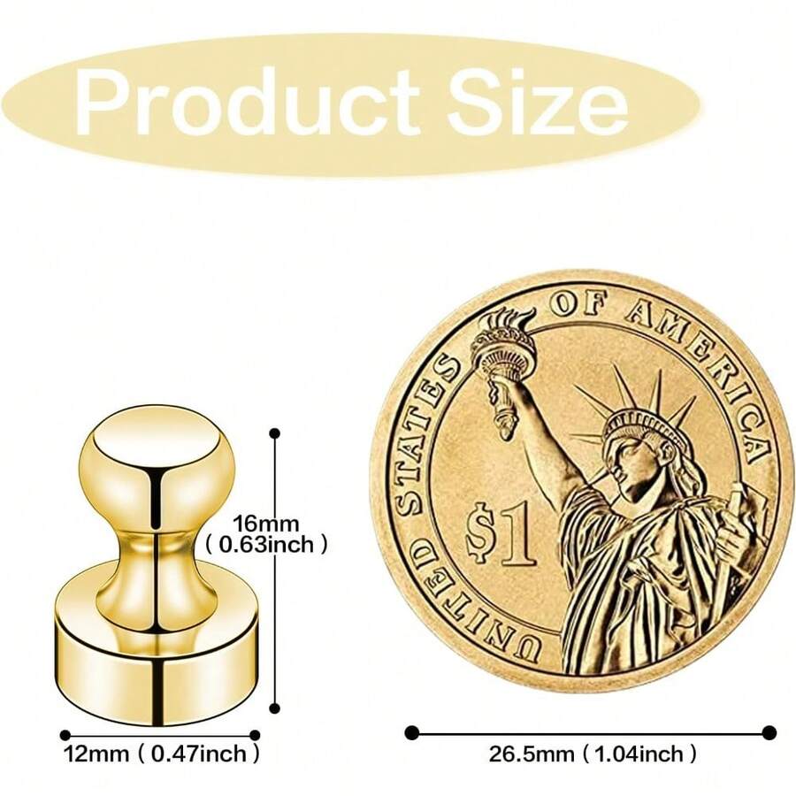 Small And Strong Magnets 12Pcs Black Fridge Magnets For Whiteboard ...