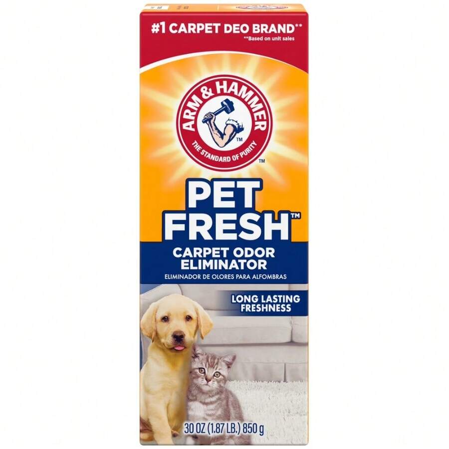 Pet Fresh Odor Eliminating Carpet Powder, 30 Oz Baking Soda Formula ...
