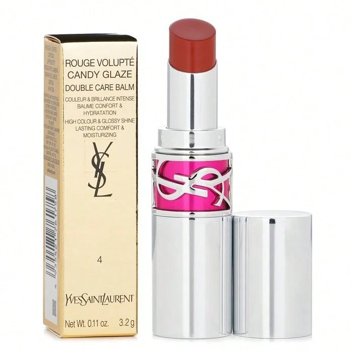Yves Saint Laurent Rouge Volupte Candy Glaze Double Care Balm # 4 Nude ...