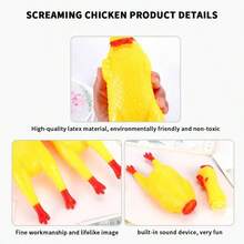 4/6pcs Screaming Chicken Prop Set, Multi-Person Outdoor Activities ...
