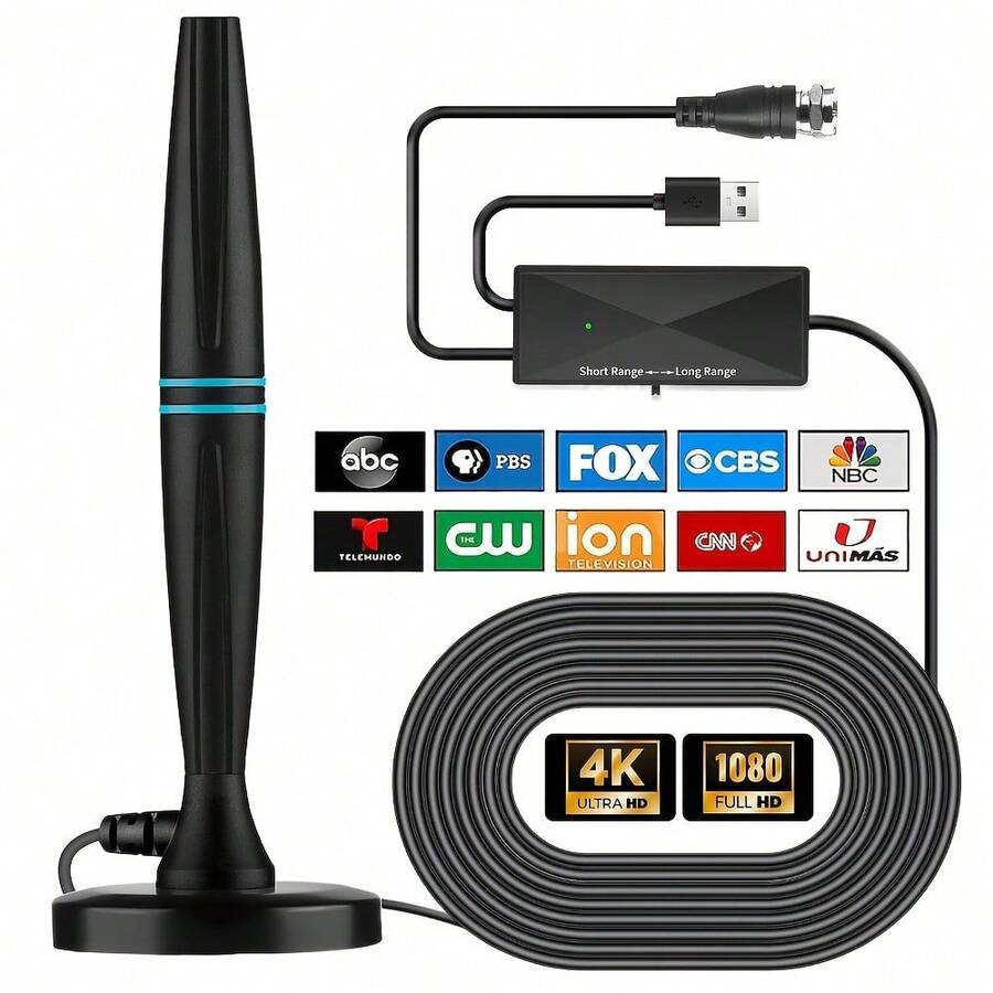 2025 Smart TV Indoor Antenna - 4K 1080P Ultra High Definition And Full ...