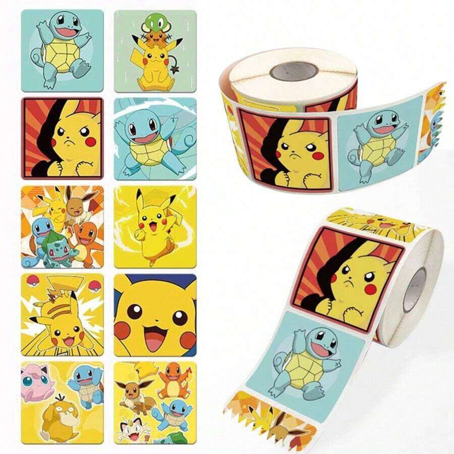 pokemon Pokemon 500PCS Pokemon Anime FigurePikachu Stickers Anime Seal ...