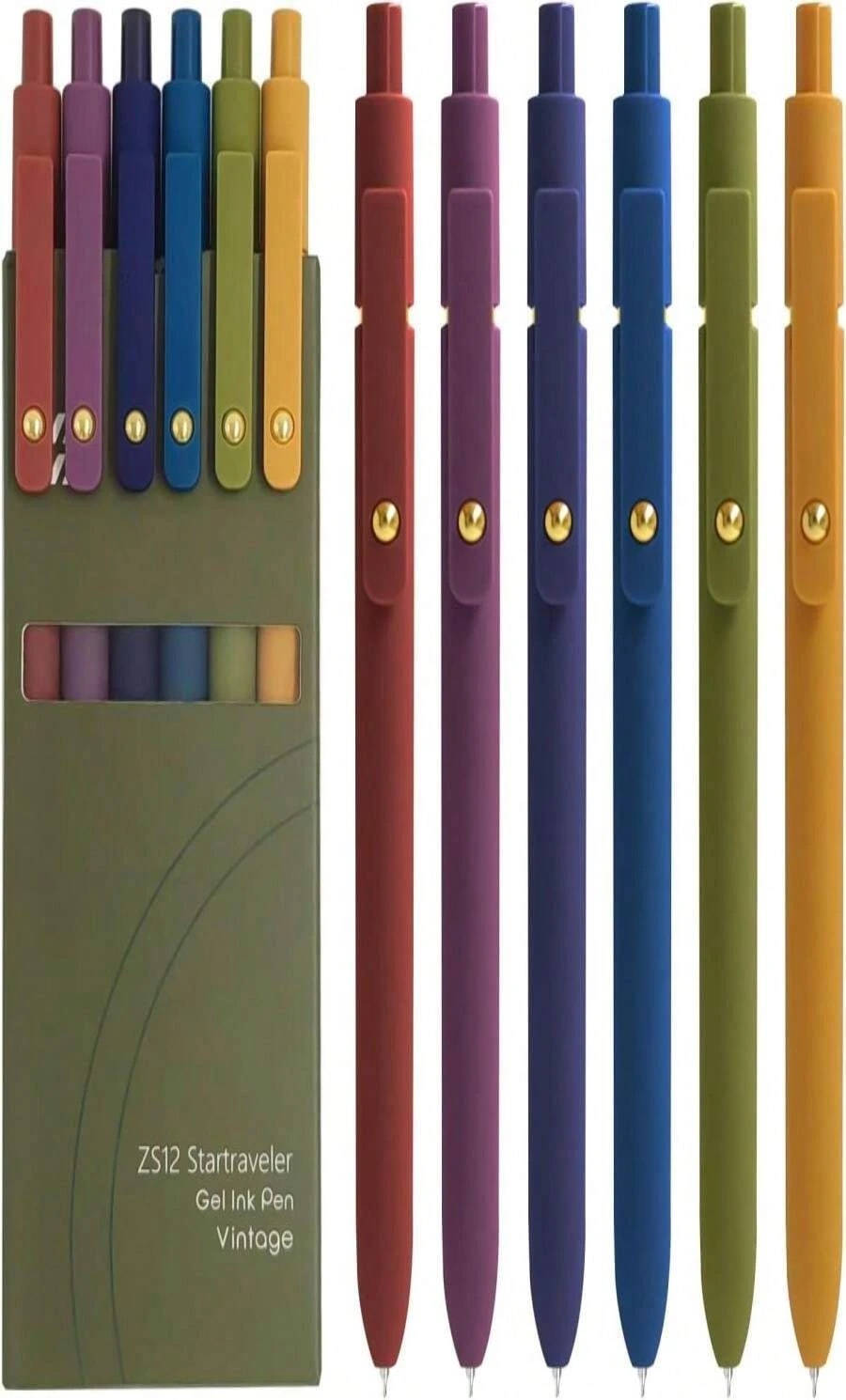 YOXMJDB Gel Pens, 10 Pcs 05mm Fine Point Smooth Writing Pens High-End ...