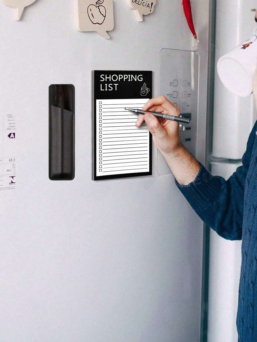 1pc Minimalist Magnetic Refrigerator Note Board, Tear-Off Magnetic Memo ...