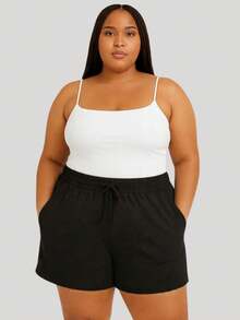 Kit 2 Shorts Plus Size Duna Fabric Women's Comfort, Lightness And Basic ...