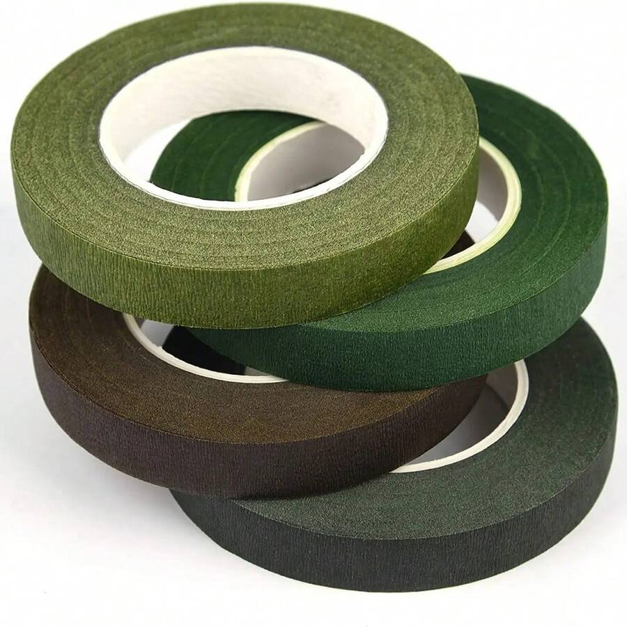 4 Rolls 1/2 Inch X 20 Yards Wide Floral Tapes For Bouquet Stem Wrapping ...