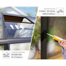 Walk-In Polycarbonate Greenhouse For Outdoors, Quick-Connect System ...