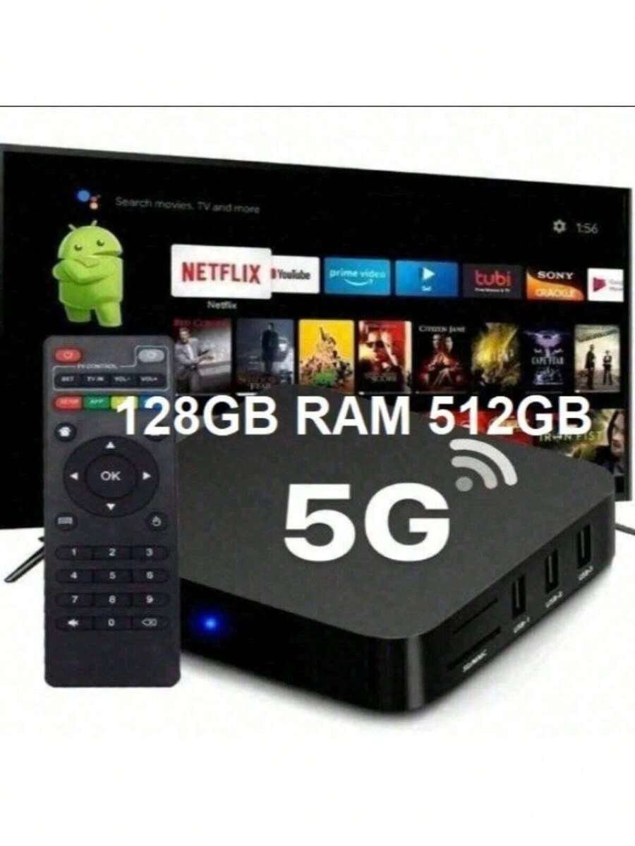 *MODEL 2025* ANDROID 12.1 SMART TV CONVERTER DEVICE 128GB RAM AND 512GB ...