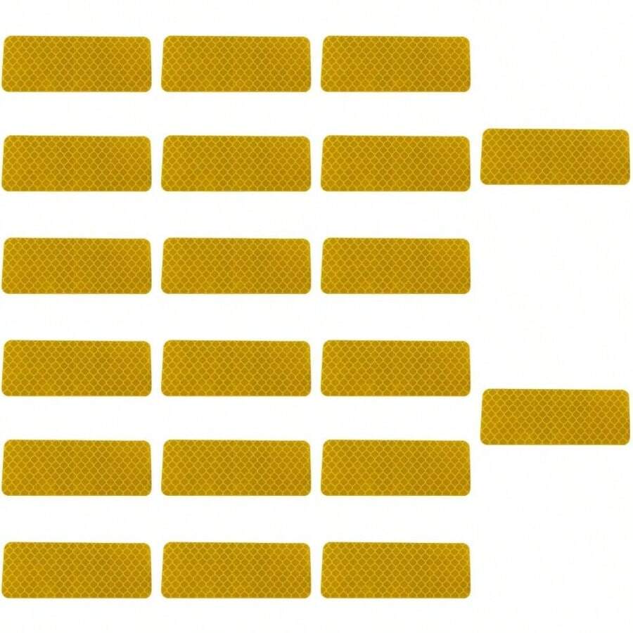 2025 20PCS Car Safety Reflective Stickers Waterproof Warning Reflective ...