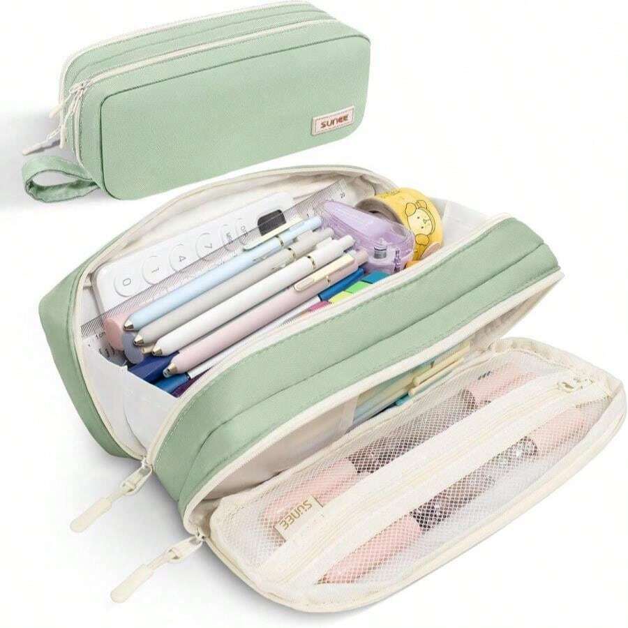 SUNEE Pencil Case, Large Capacity Pencil Pouch, Aesthetic Pen Bag ...