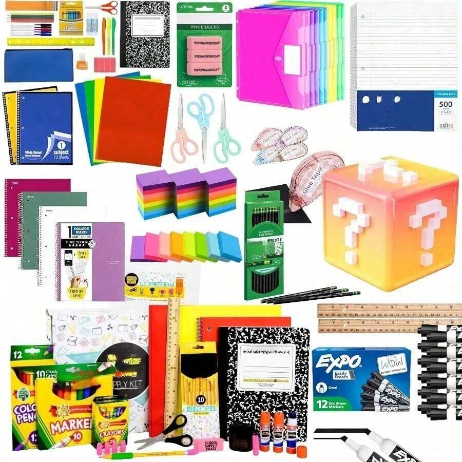 Surprise Stationery Secret Box: Contains A Variety Of Items Such As Markers, Notebooks, Rulers ...
