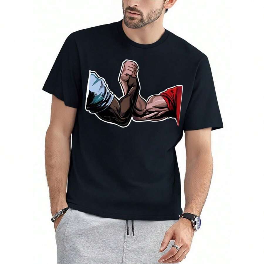 Epic Handshake Funny Swole Bro Handshake Epic Handshake T-Shirt | SHEIN USA