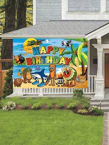1pc-Italian Brainrot Birthday Party Decorations Set With Happy Birthday ...