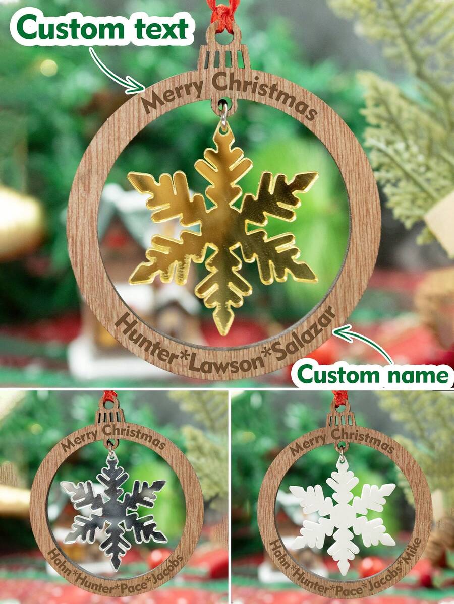 LICVIC Custom Christmas Decorations With Name, Personalized Christmas ...