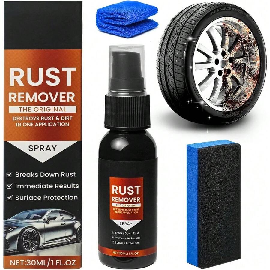 Rust Remover Spray For Metal 2025 Upgrade Heavy Duty Metal Cleaner For ...