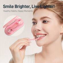 Holy Rose Pink Dental Floss Picks With Micro Travel Case - 5-Box Pack ...