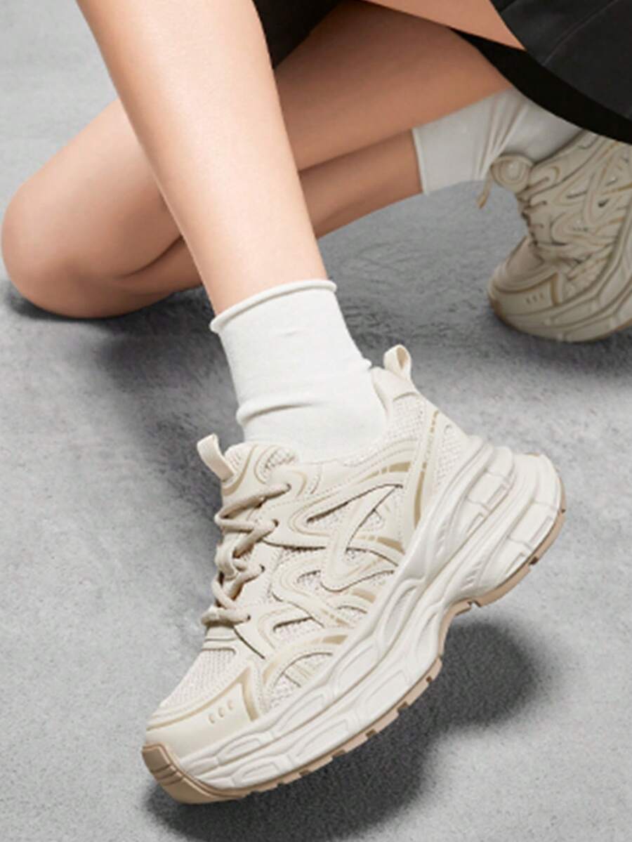 CAMEL CROWN Damen Sommer Plateau-Sneaker mit dicker Sohle, Damen Mode ...