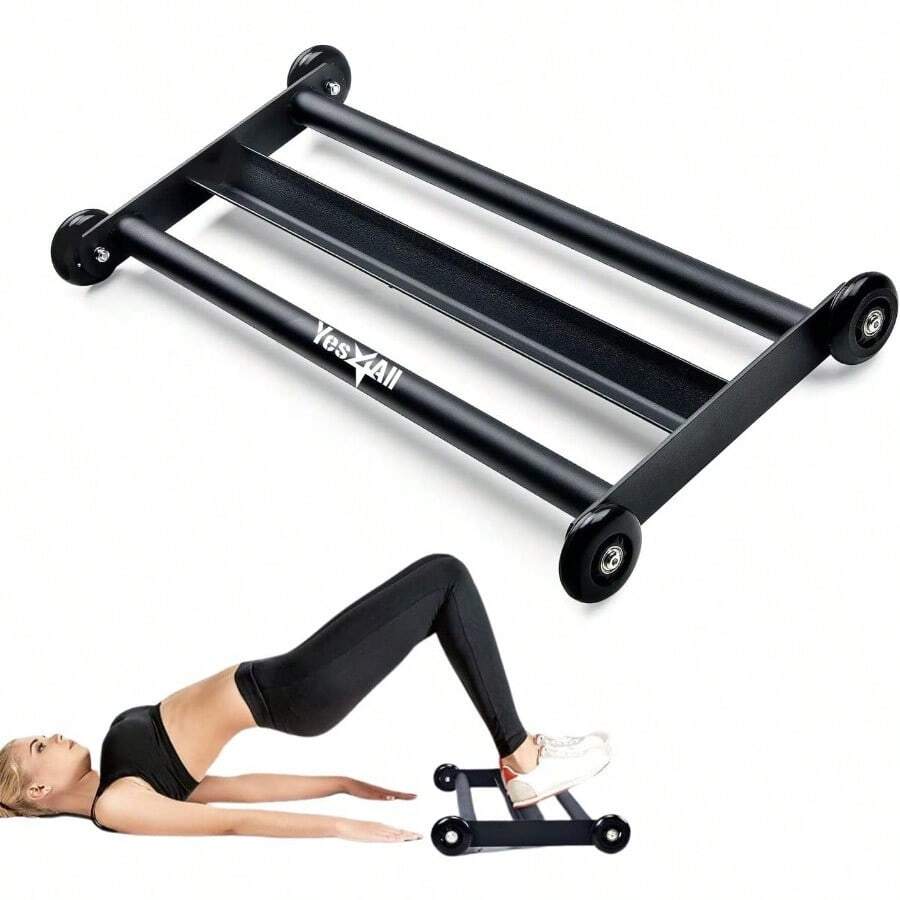 Glute Ham Glider Ab Glute Glider Machine Heavy Duty Exercise Wheels For ...