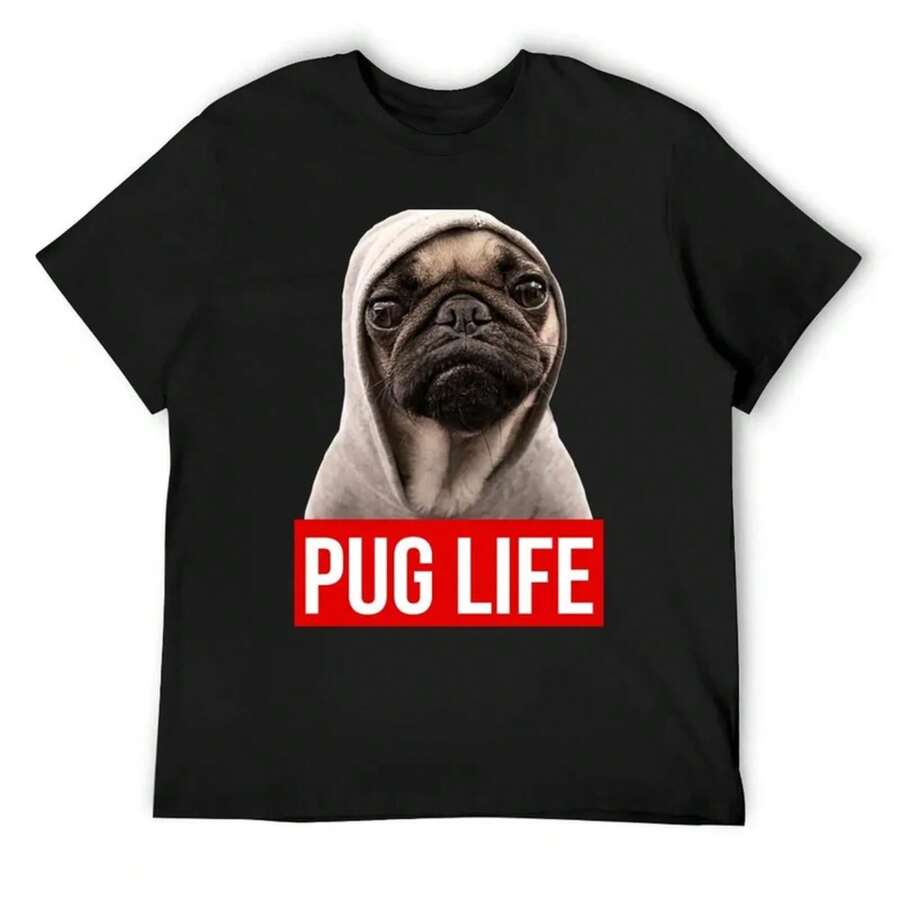Original Pug Life Pug T-Shirt Sweat Rapper Graphic Tees Louboutins ...