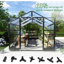 Walk-In Polycarbonate Greenhouse For Outdoors, Quick-Connect System ...