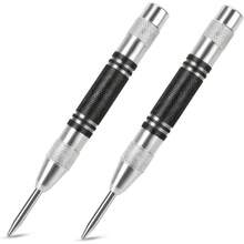 2Pcs Heavy Duty Automatic Center Punch, 5'' Premium Steel Spring Loaded ...