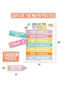 Classroom Calendar, 98 Pieces, Bulletin Board, Hadley Designs ...