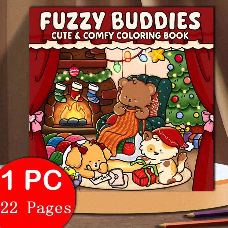 1PC FUZZY BUDDIES Scene,Coco Coloring Book For Adults And Teens ...
