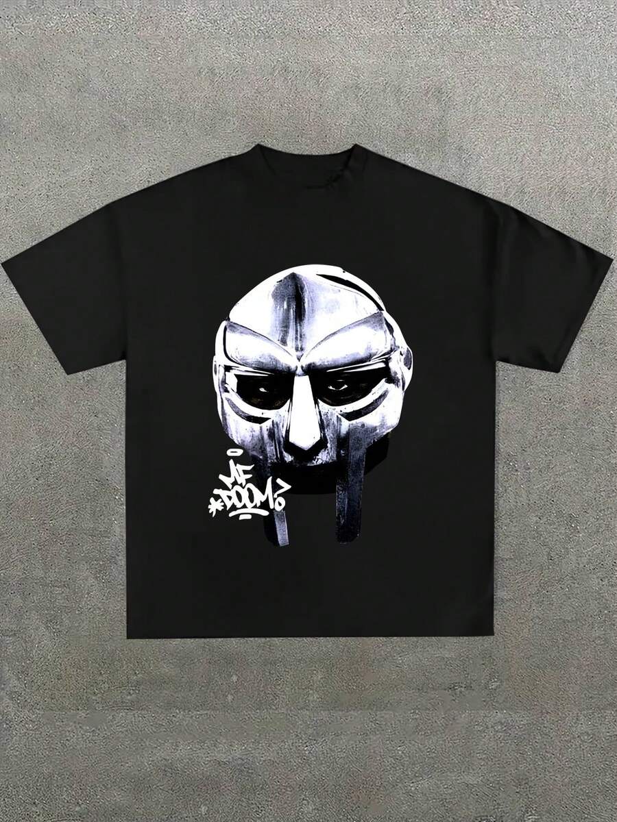 Mask Graphic T - Shirt,Comfortable Casual Short Sleeve, 220 Grams ...