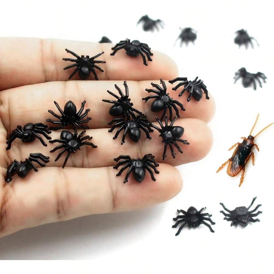 Plastic Spiders Colorful Spiders Halloween Decorative Supplies Toys ...