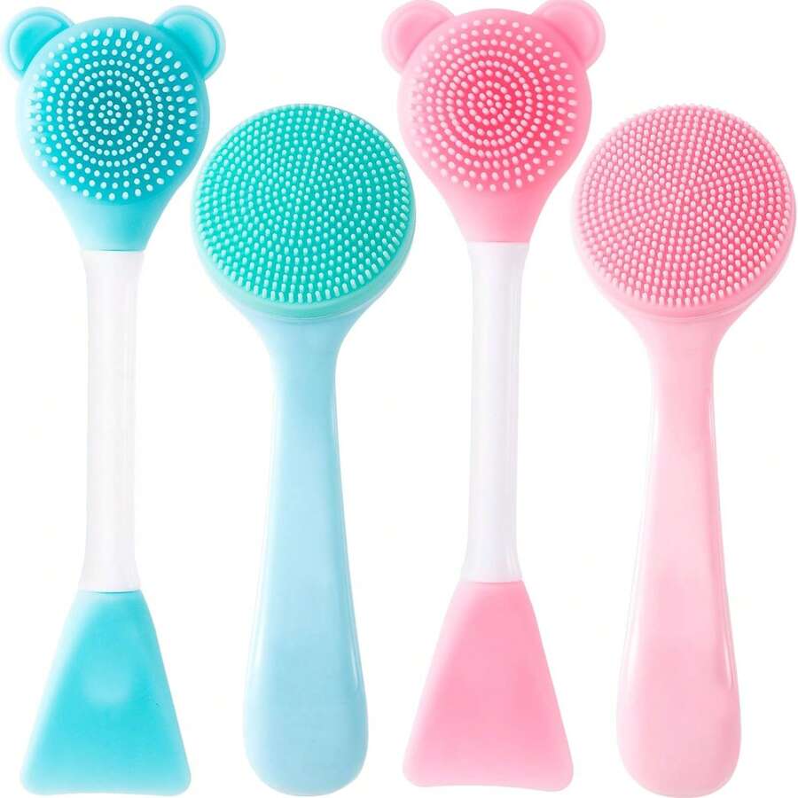 2pcs Silicone Manual Face Scrubber, Soft Face Scrubber Exfoliator, Skin ...
