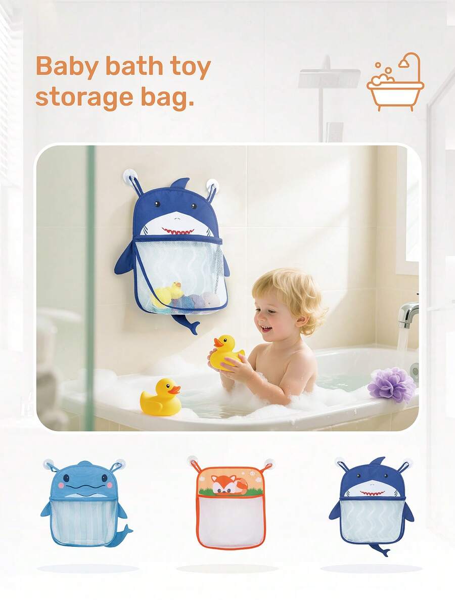 Bath Toy Storage Organizer, Multi-Use Net Bags Make Baby Bath Toy ...