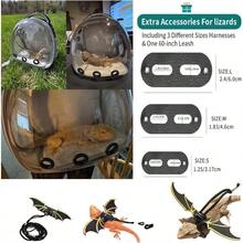 Bearded Dragon Lizard Backpack Carrier With Harness And Leash Set Small ...