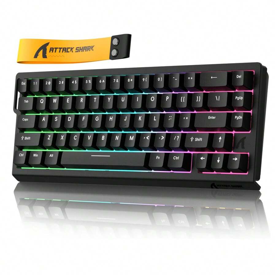 ATTACK SHARK X68 HE 8000Hz Rapid Trigger-toetsenbord, 0,01 mm RT ...