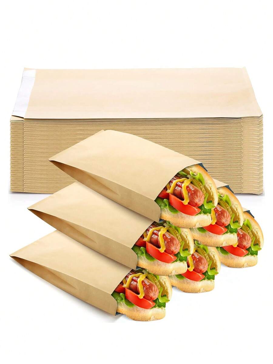 High-Quality Oil-Resistant Kraft Paper Bags, Thickened Paper Bags ...